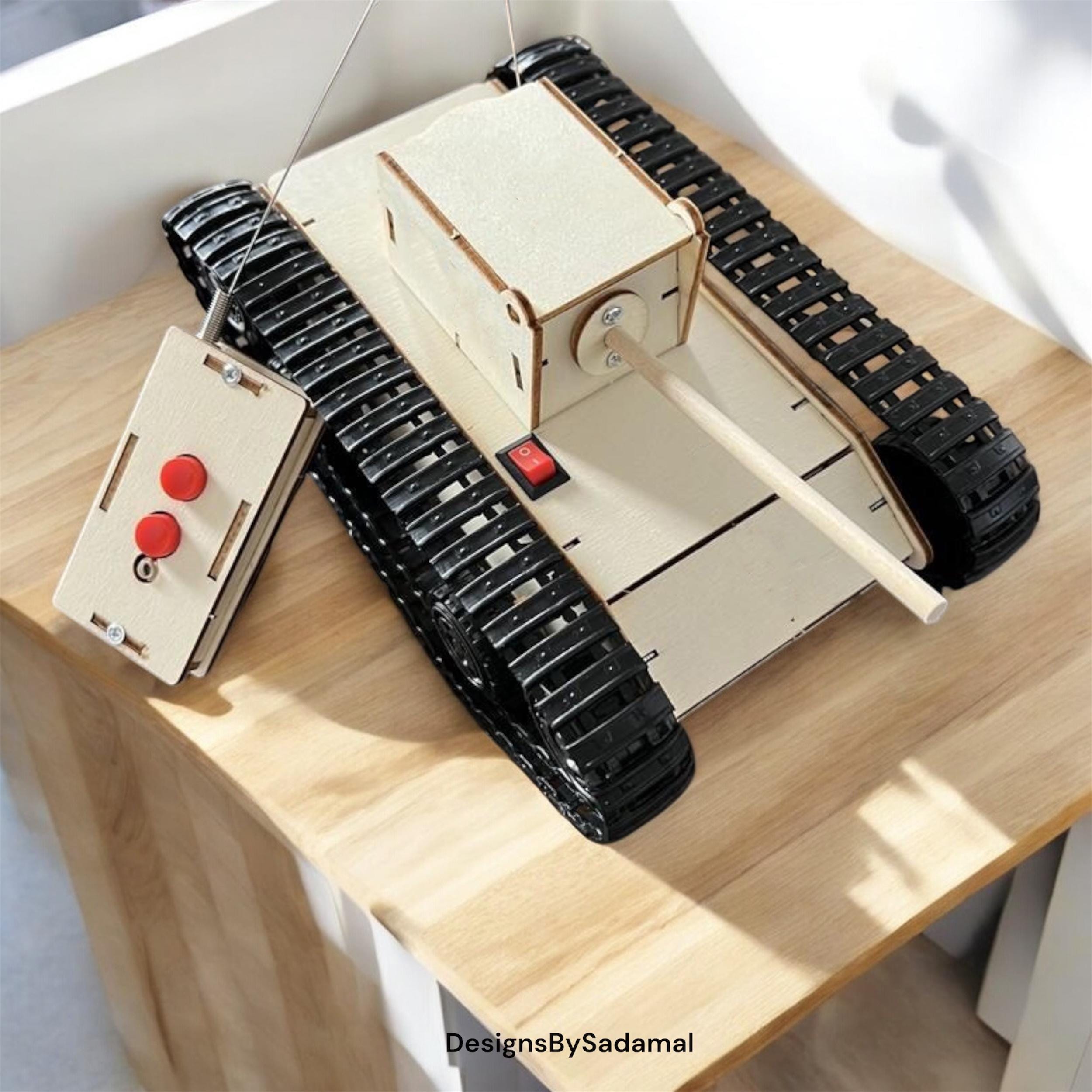 Wooden DIY Rc Tank -DIY Robot for Kids - Science Toys - Remote Control ...