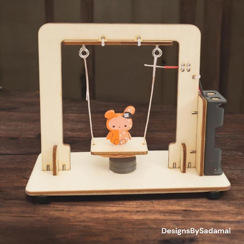 Wooden DIY Electric Swing Toy -DIY Toys for Kids - STEM Science Kit for ...