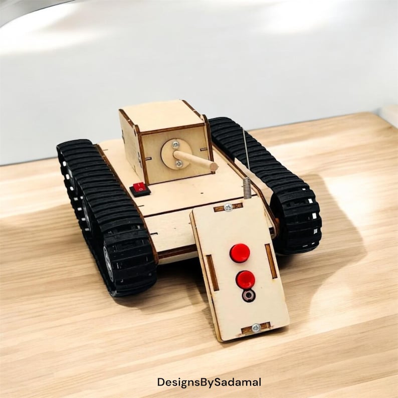 Wooden DIY Rc Tank -DIY Robot for Kids - Science Toys - Remote Control ...