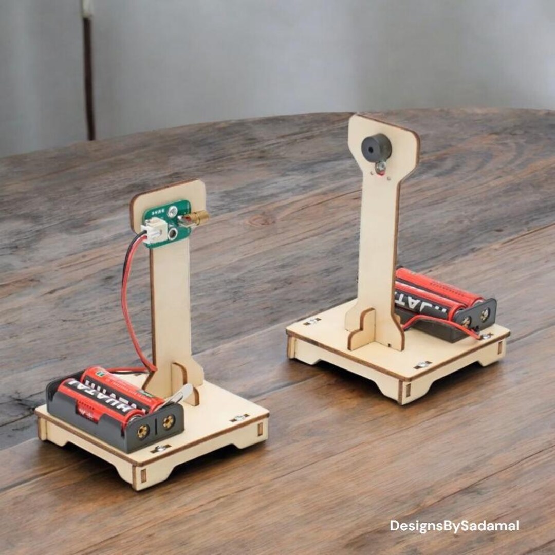 Wooden DIY Infrared Alarm Toy -DIY Robot for Kids -motion Sensor ...