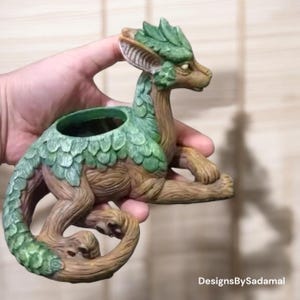 Cute Dragon Tree Planter Dragon Pot dragon Planter Animal Tree Planter ...