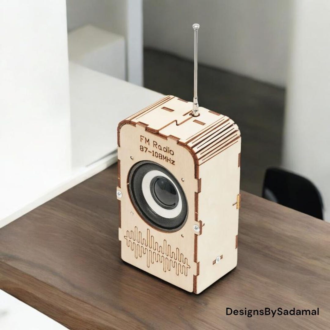 Wooden DIY Radio Building Kit | Radio Broadcast Receiver Model | STEM ...