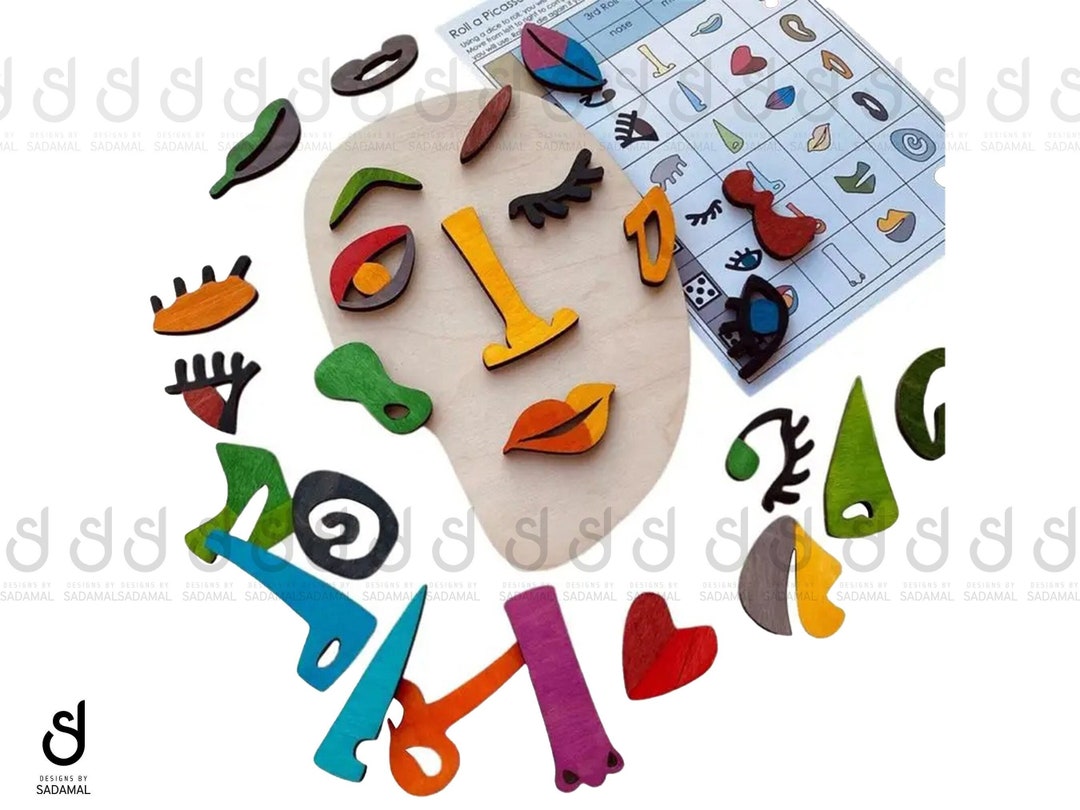 Kids Pica Style Facial Puzzle Game -wooden Montessori Face Puzzles ...