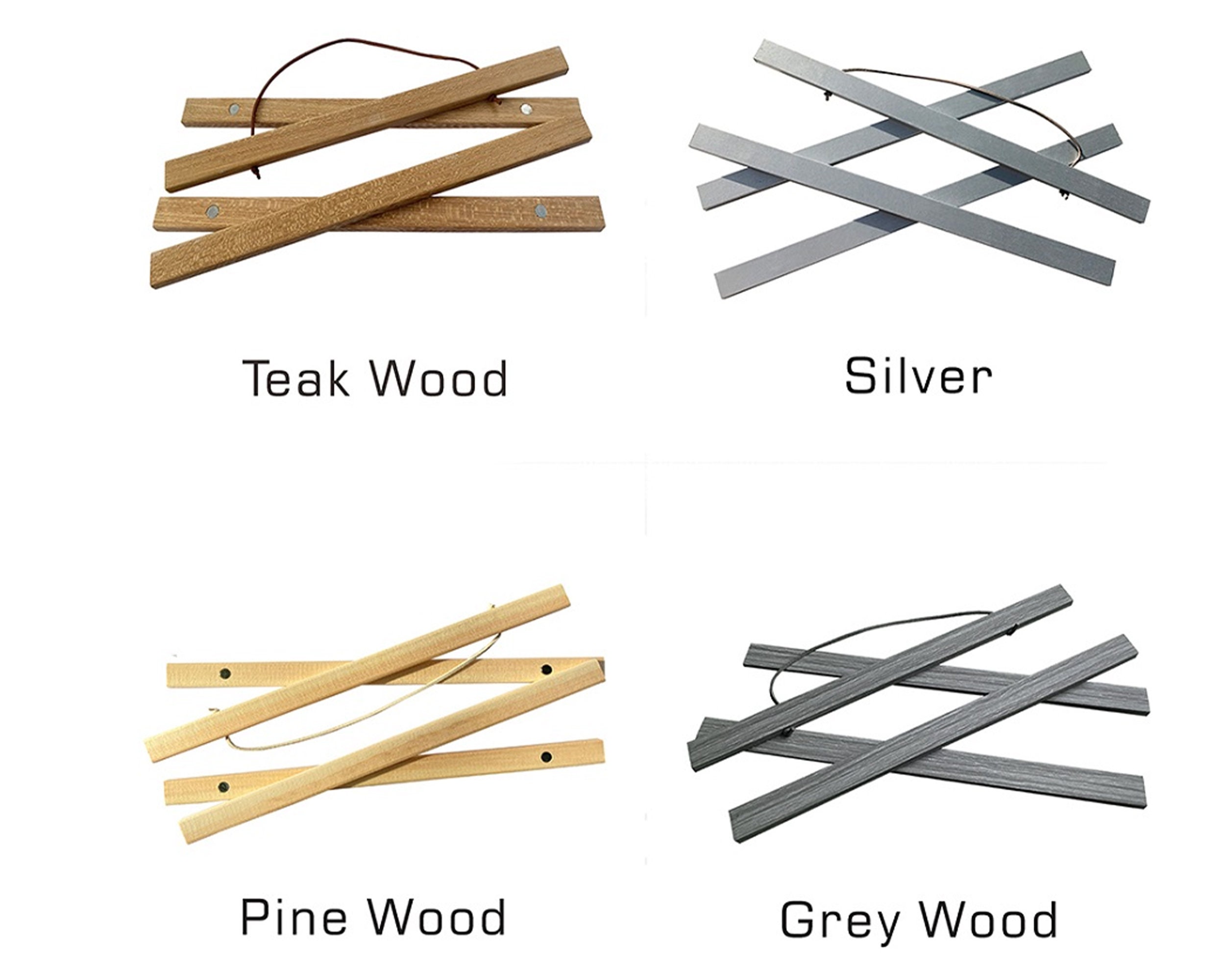 Print Hanger magnetic Wood Poster Hanger tea Towel Frame, Calendar ...