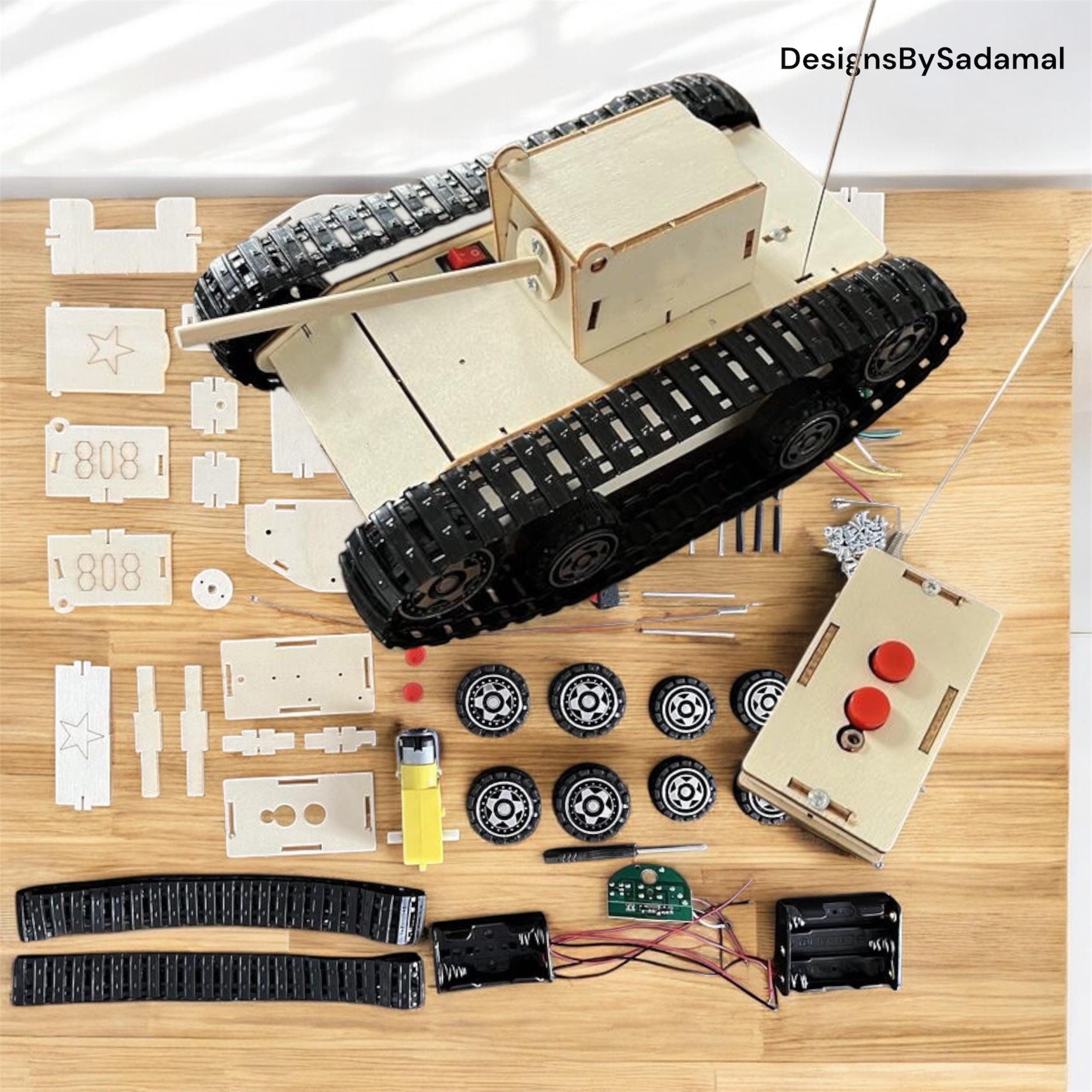 Wooden DIY Rc Tank -DIY Robot for Kids - Science Toys - Remote Control ...