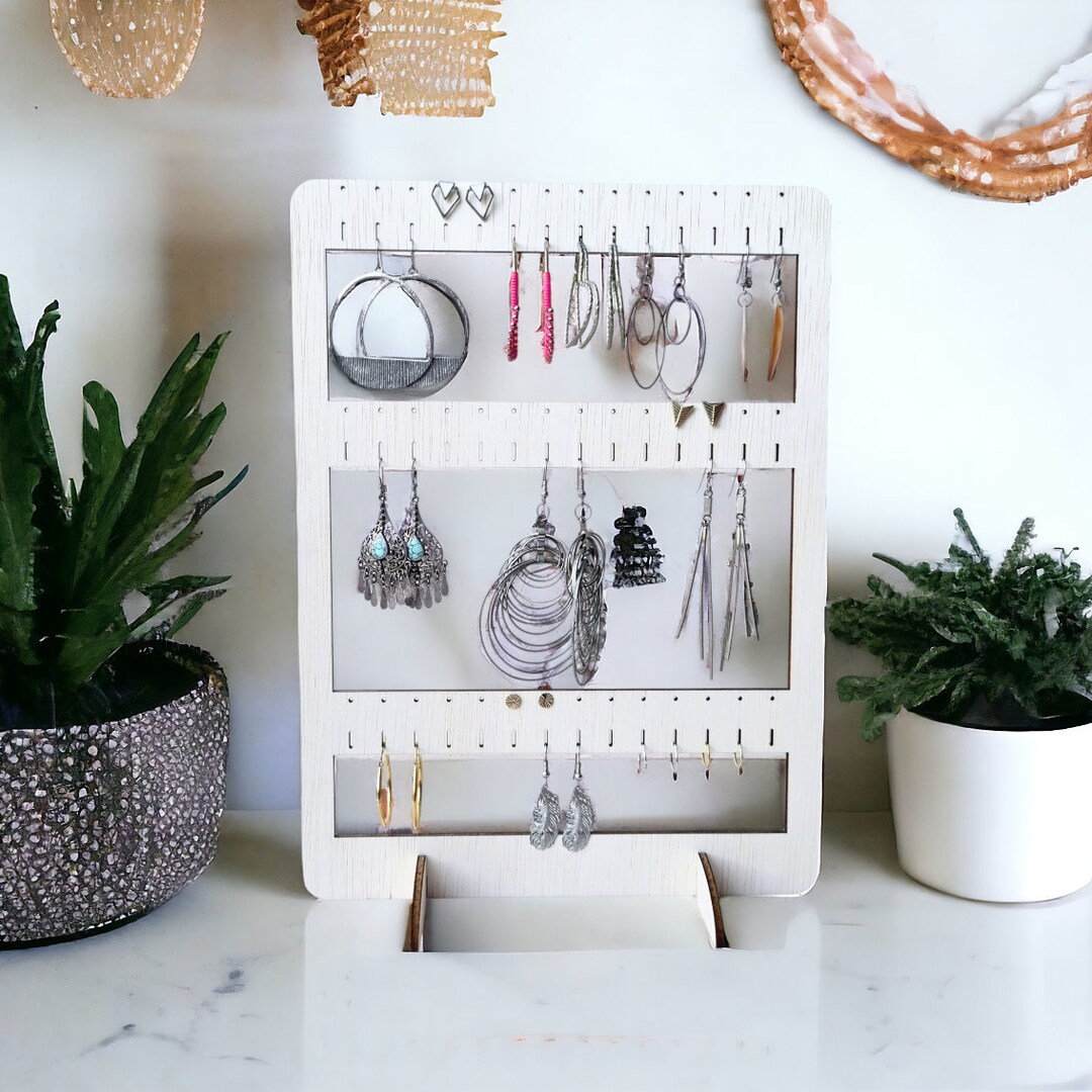 3 Levels Earring Display Stand Holder Jewellery Display for Markets ...