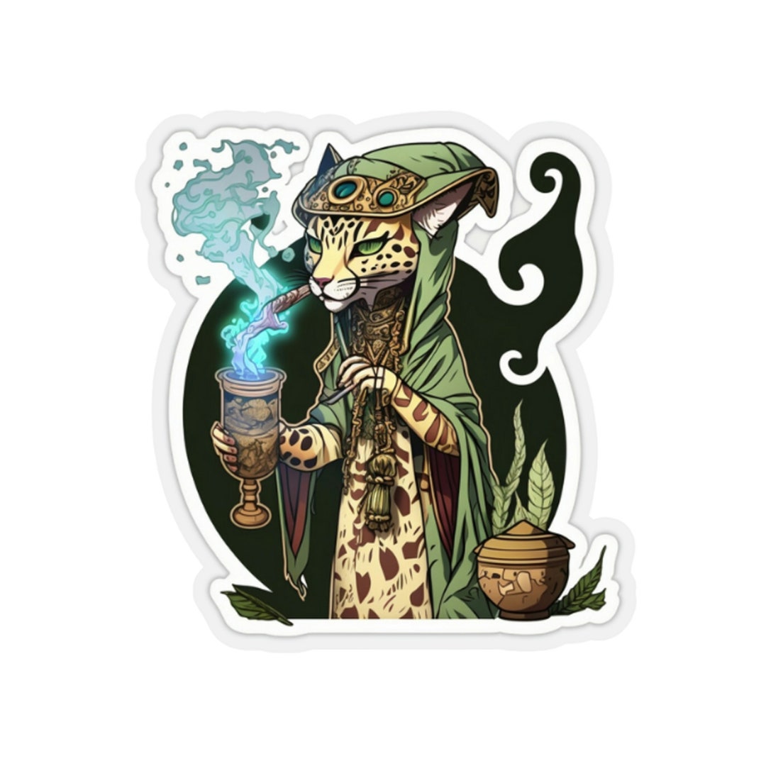 Witchy Magical Stickers Witch Animal Stickers Spiritual - Etsy