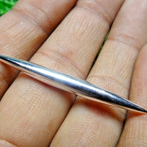 925 Sterling Silver Tusk, Septum Piercing, Tribal Gauged Jewelry ...