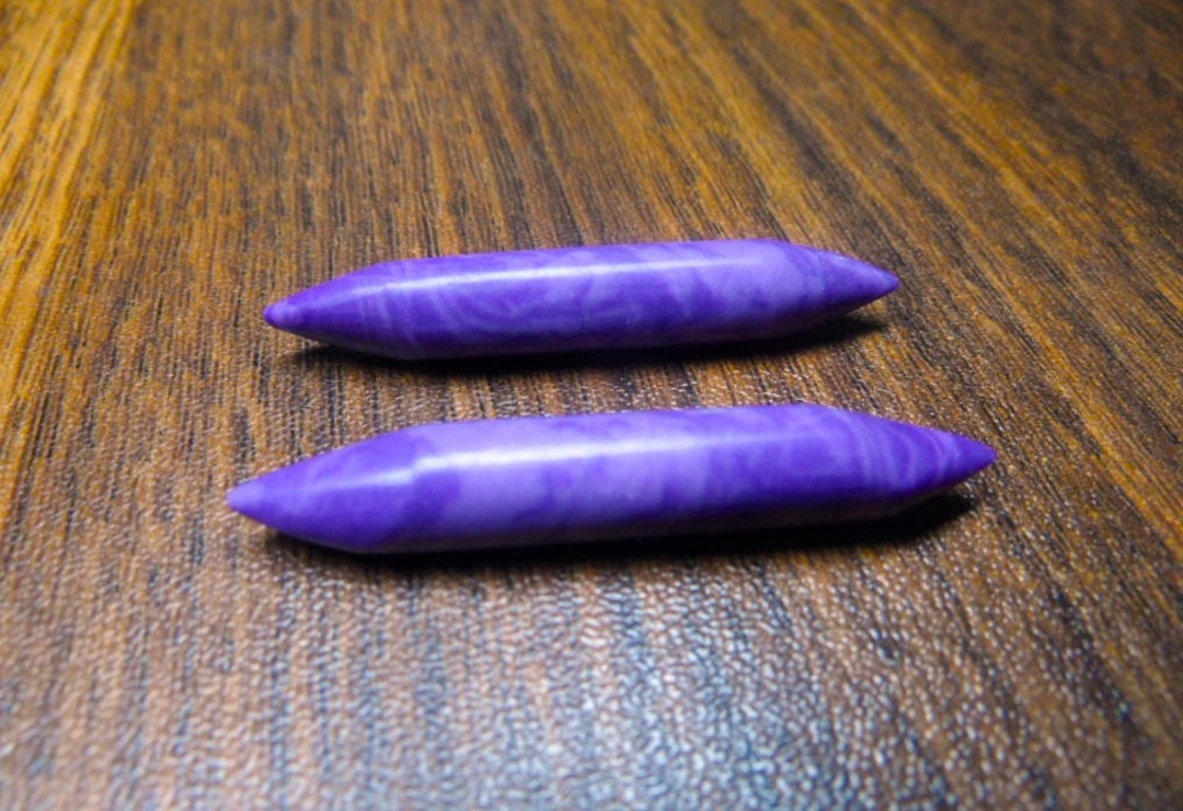 Purple Turquoise Bone Septum Tusk, Septum Pinchers & Spirals, Double ...