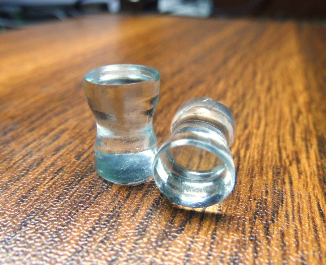 Pink Cats Eye, Blue Topaz Gemstone, Tunnel Plug Double Flare Plug ...