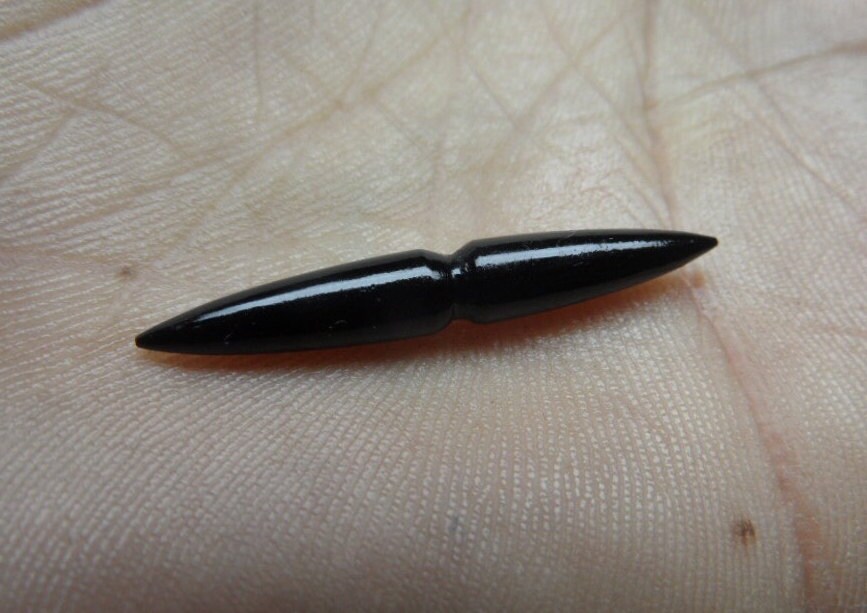 Black Onyx Stone, Bone Septum Tusk, Septum Pinchers & Spirals, Double ...
