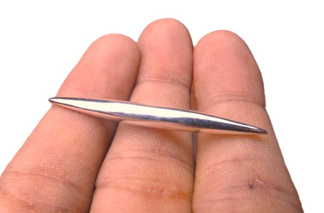 925 Sterling Silver Tusk, Septum Piercing, Tribal Gauged Jewelry ...