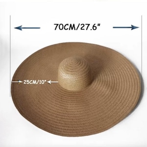 Extremely Large Hat, Summer Big Cap, Straw Large Cap, Women Bucket Sun ...