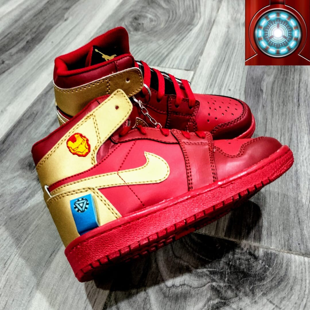 Iron Man Sneakers Marvel Inspired Sneakers - Etsy