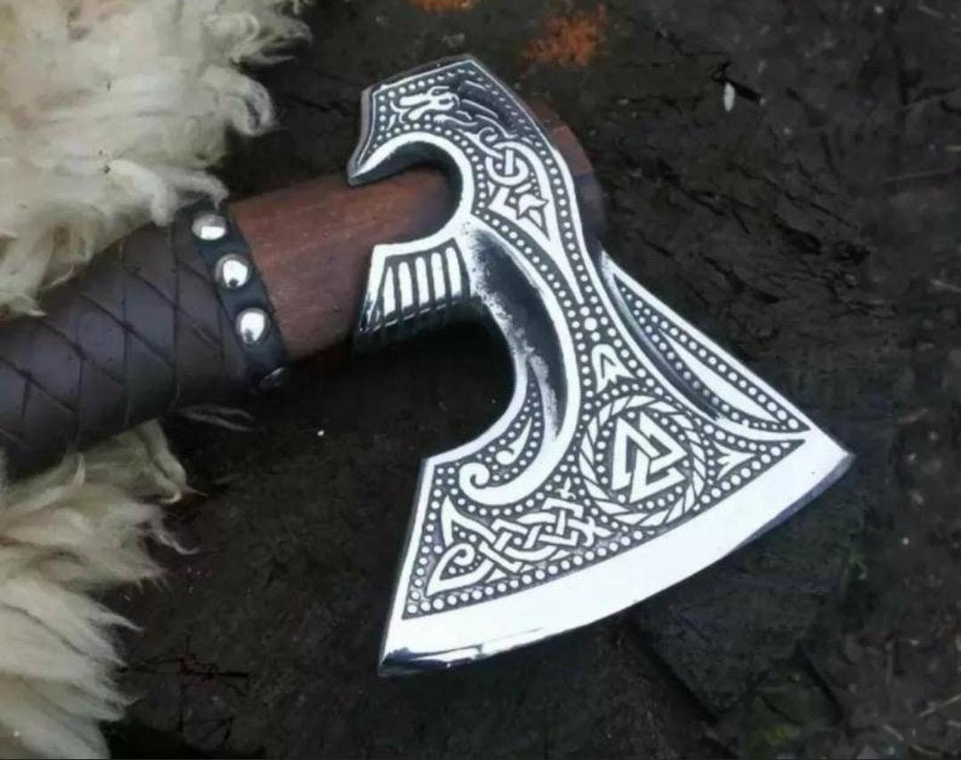 Unique Hand-forged Axe Artisan Craftsmanship, Perfect for Display & Use ...