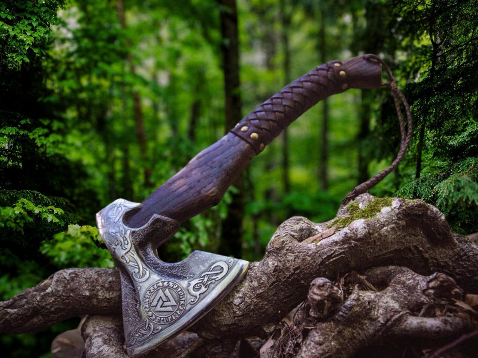 Unique Hand-forged Axe Artisan Craftsmanship, Perfect for Display & Use ...