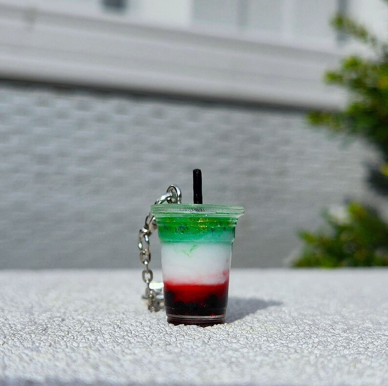 Boba Keychain Mini Bubble Milk Tea Drink Keyring - Etsy