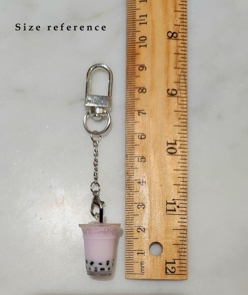 Boba Keychain | Mini Bubble Milk Tea Drink Keyring - Etsy