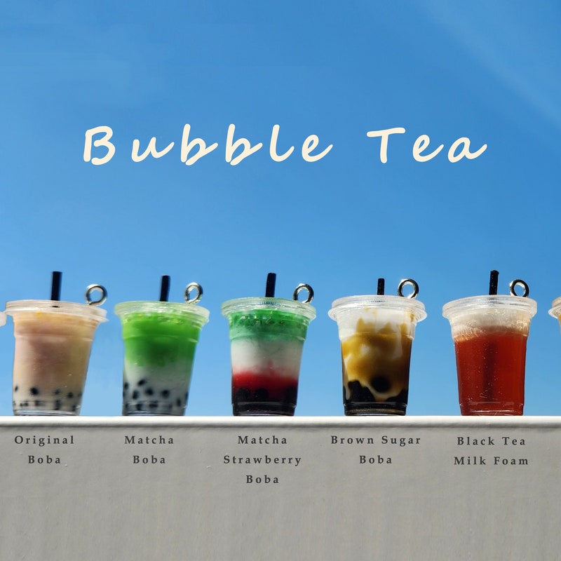 Boba Tea Keychain - Etsy