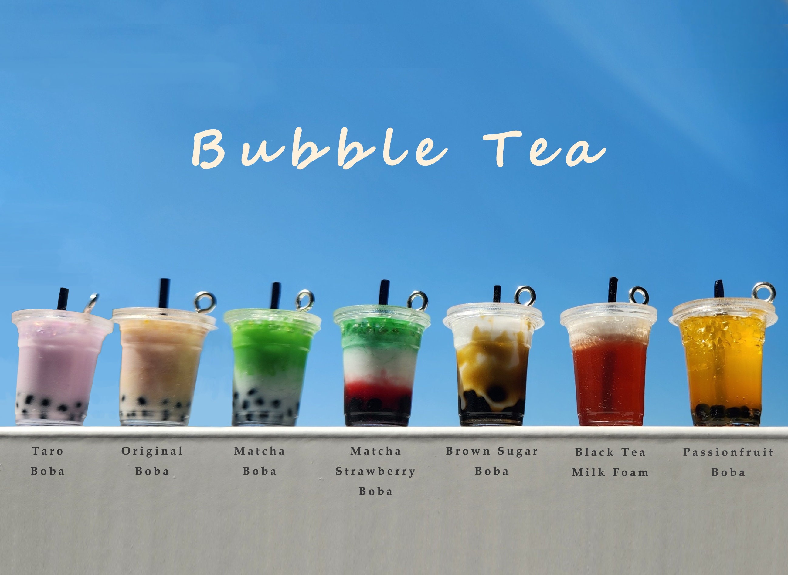 Boba Keychain Mini Bubble Milk Tea Drink Keyring - Etsy Australia