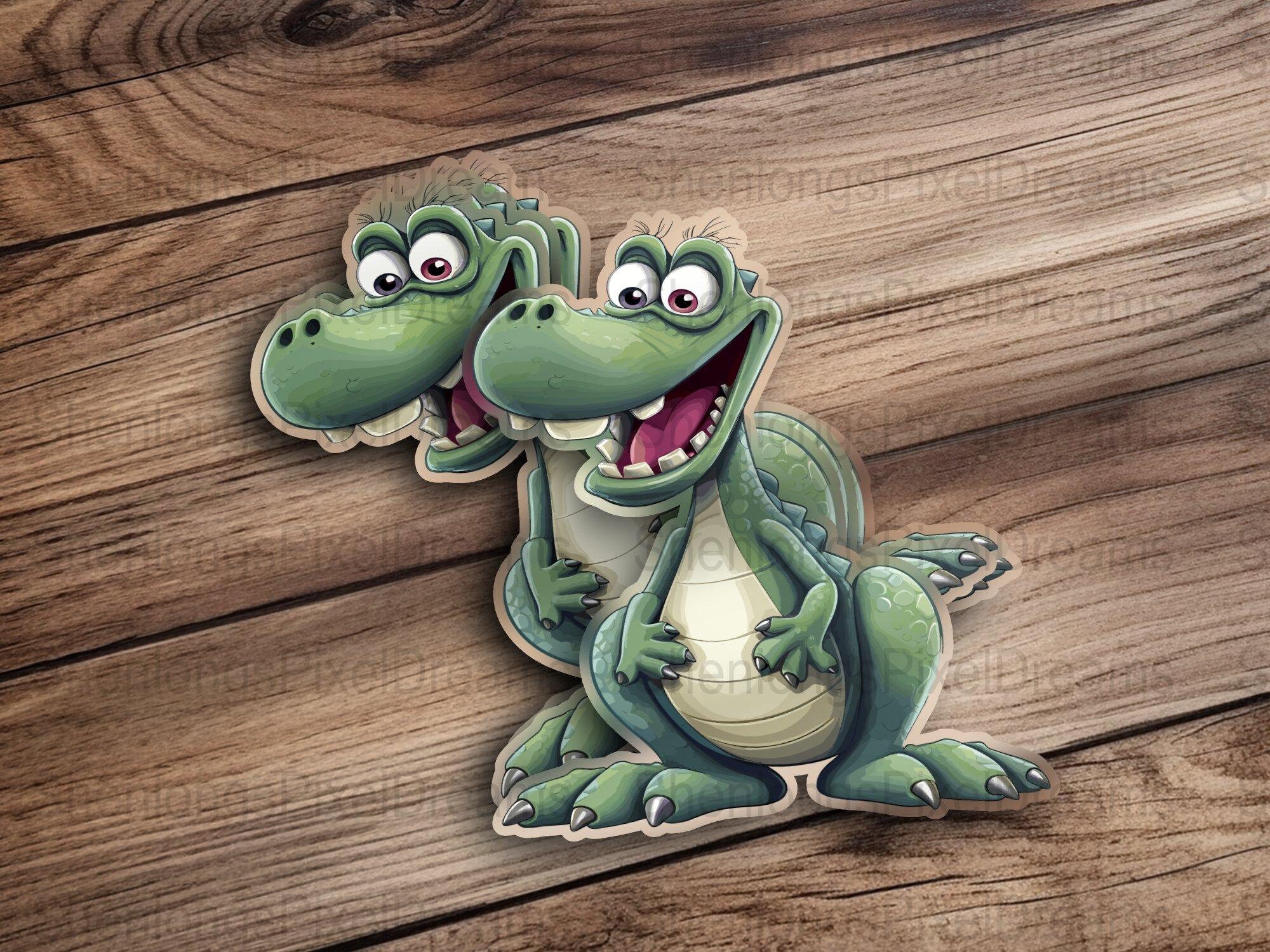 Cartoon Alligator 4 Svg Png Eps, Commercial Use, Clipart Vector ...