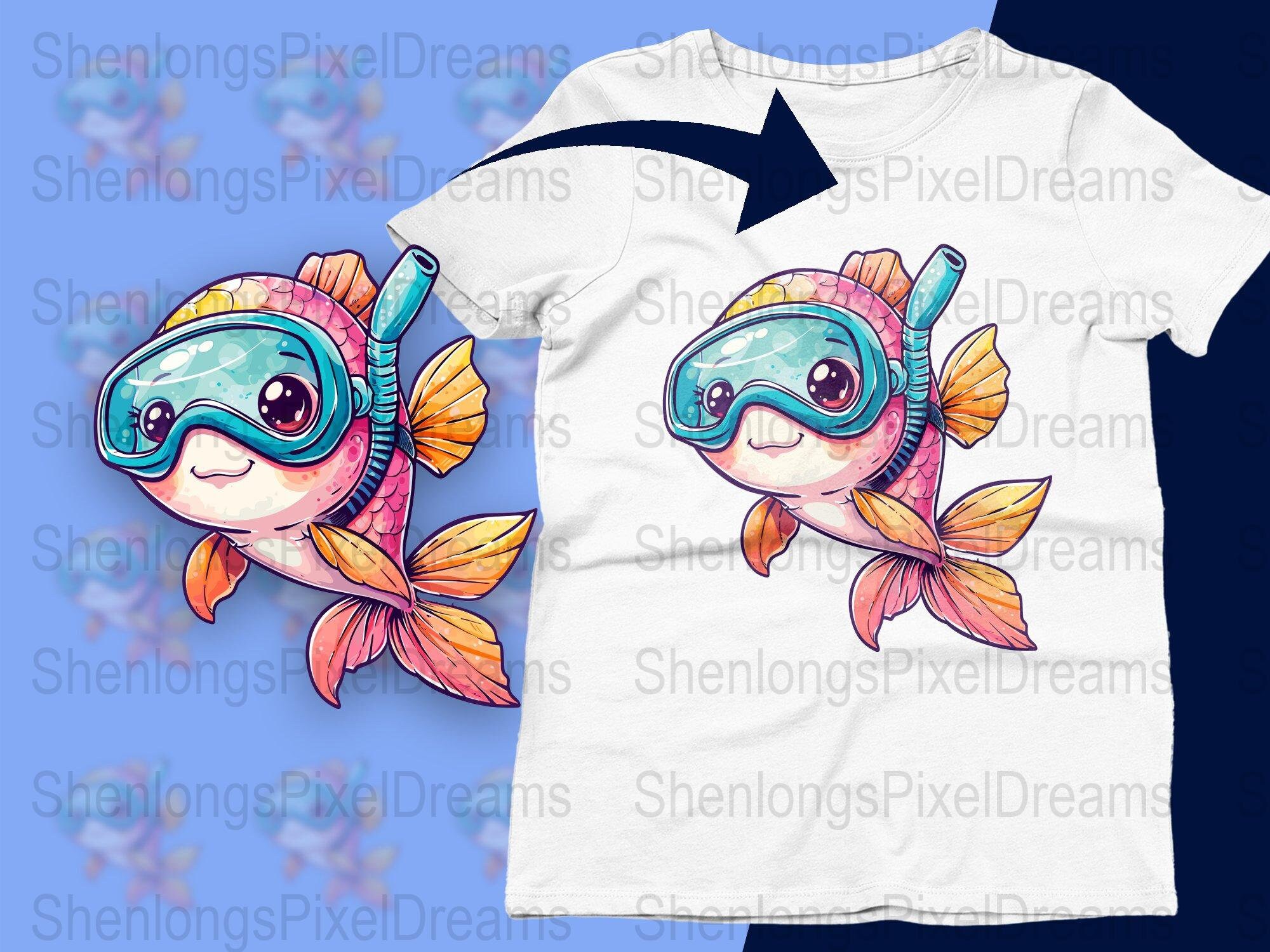 Cute Cartoon Fish SVG, Digital Art Png, Pdf, EPS File, Colorful ...