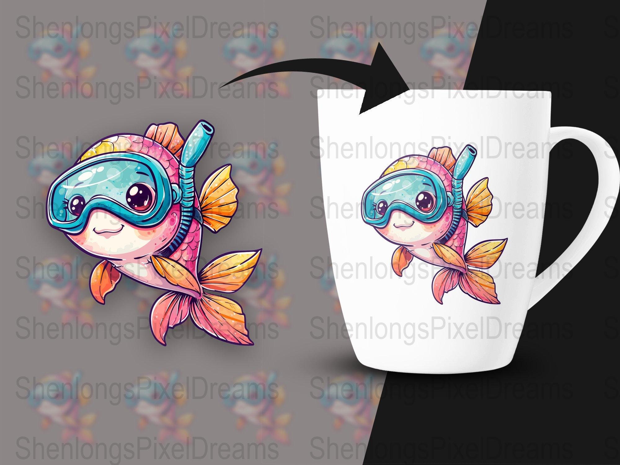 Cute Cartoon Fish SVG, Digital Art Png, Pdf, EPS File, Colorful ...