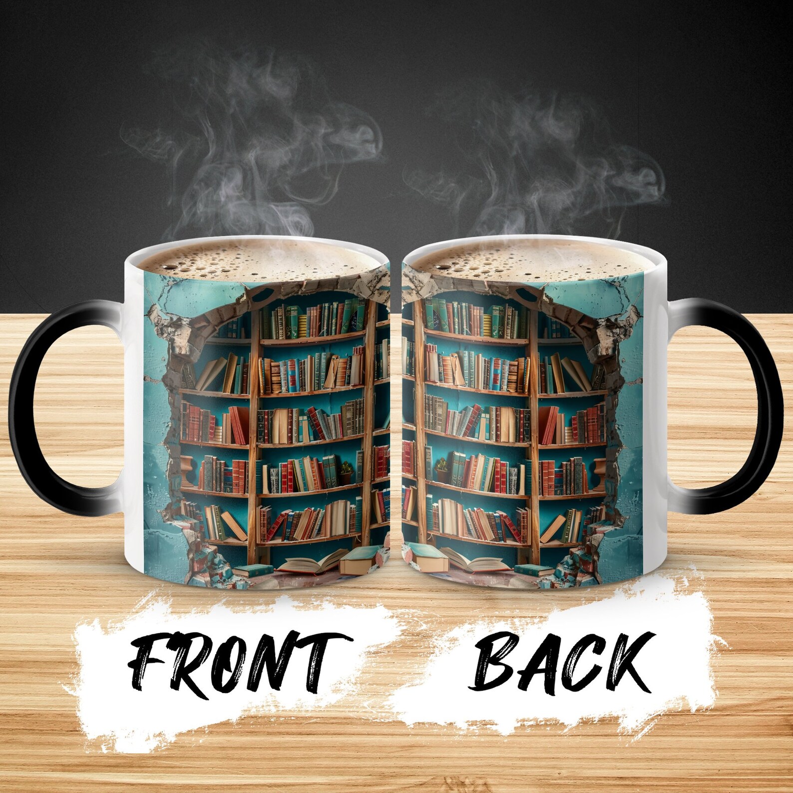 Book Lover Mug, 3 Mug Options, Color Morphing Mug 11oz, White Mug 11oz ...