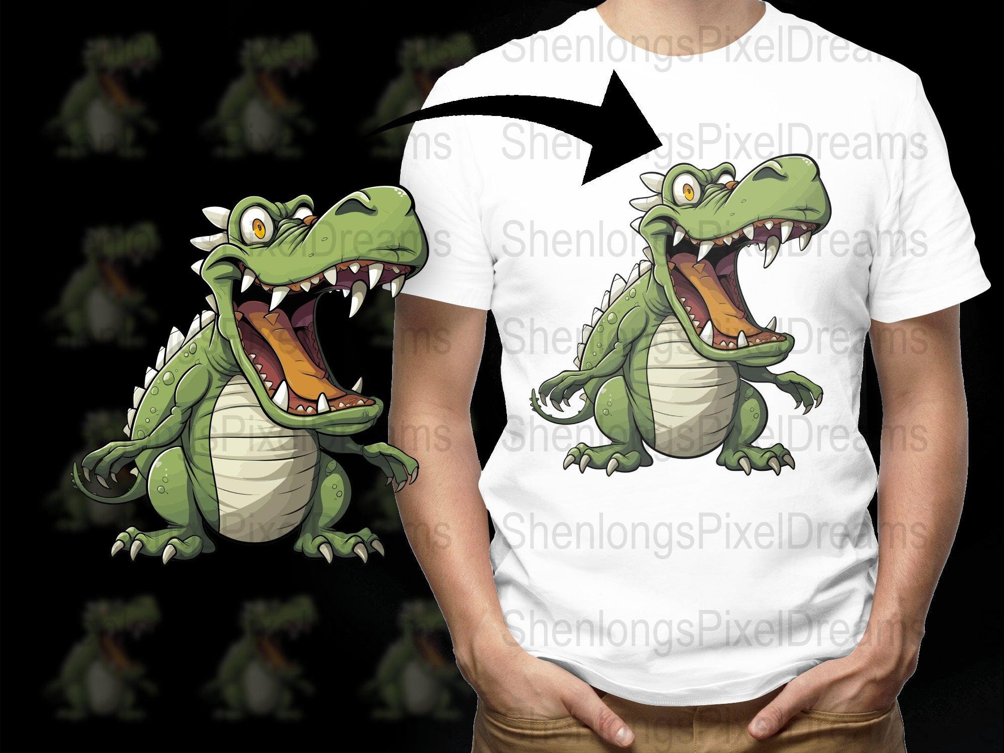 Cartoon Alligator 3 Svg Png Eps Commercial Use Clipart - Etsy