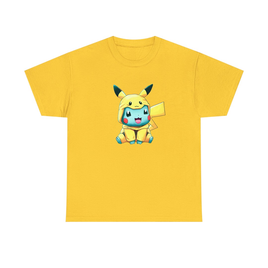Blue Pikachu in Yellow Pikachu Hoodie Costume Pokemon Shirt - Etsy