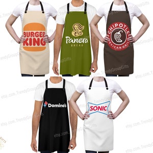 Fast Food Apron Group Halloween Costume Fast Food Logo Costume Youth ...