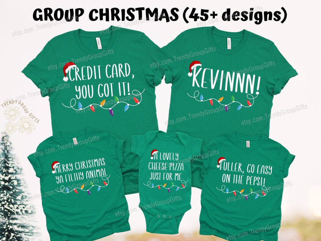Home Alon Movie Quotes Shirt Matching Family Christmas Shirt Xmas ...