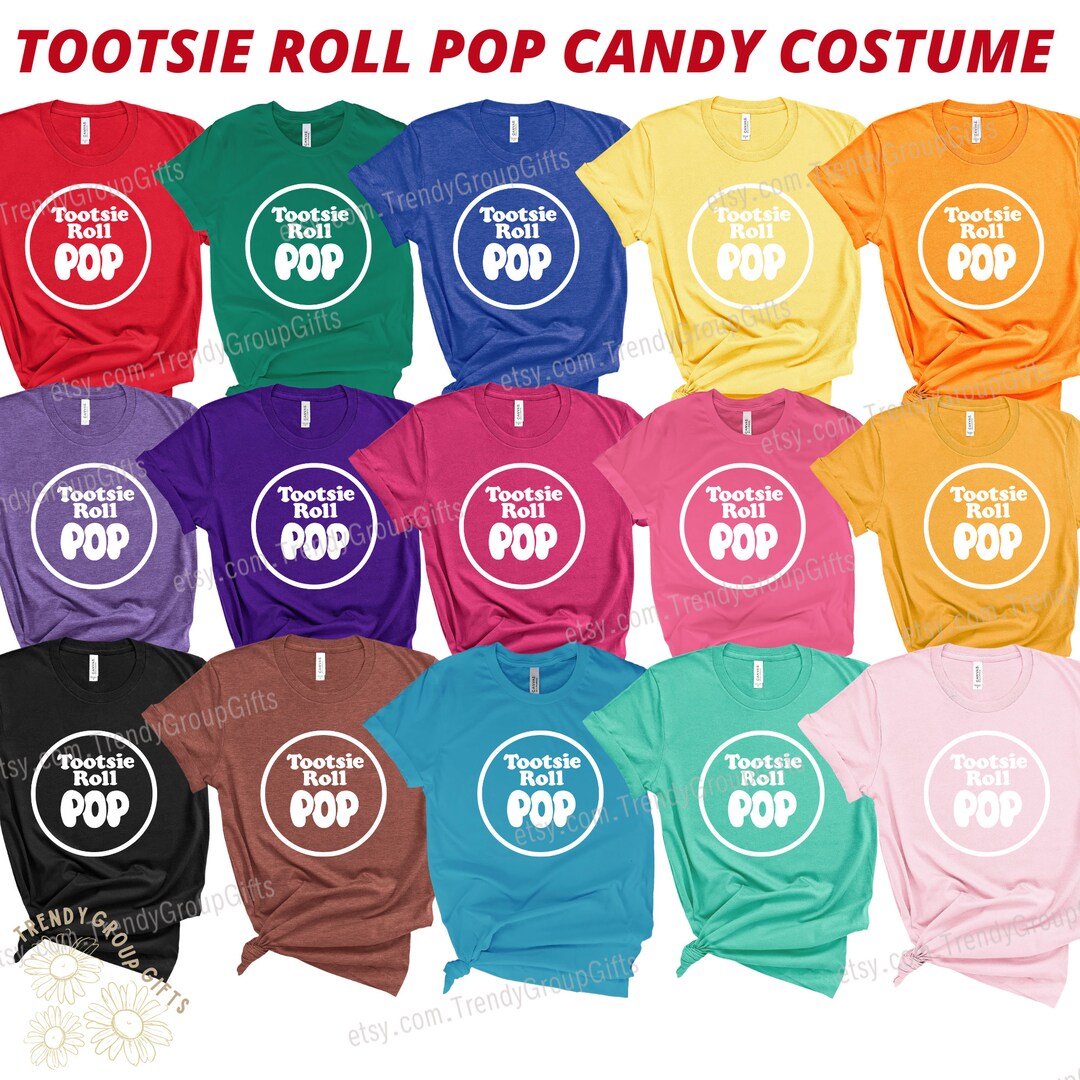 Tootsie Candy Group Halloween Costumes Roll Pops Candy Halloween Shirt ...