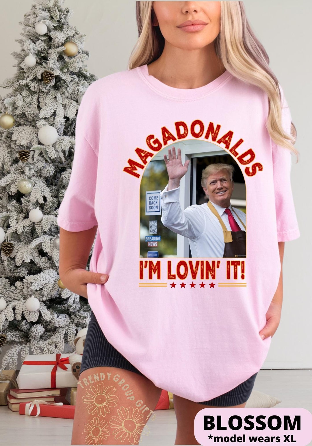 Trump Magadonalds Lovin’ It Comfort Color Shirt Trump Mcdonalds Shirt ...