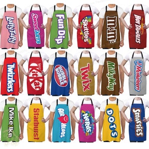 Candy Group Halloween Costume Candy Teacher Costume Apron Adult ...