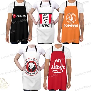 Fast Food Apron Group Halloween Costume Fast Food Logo Costume Youth ...