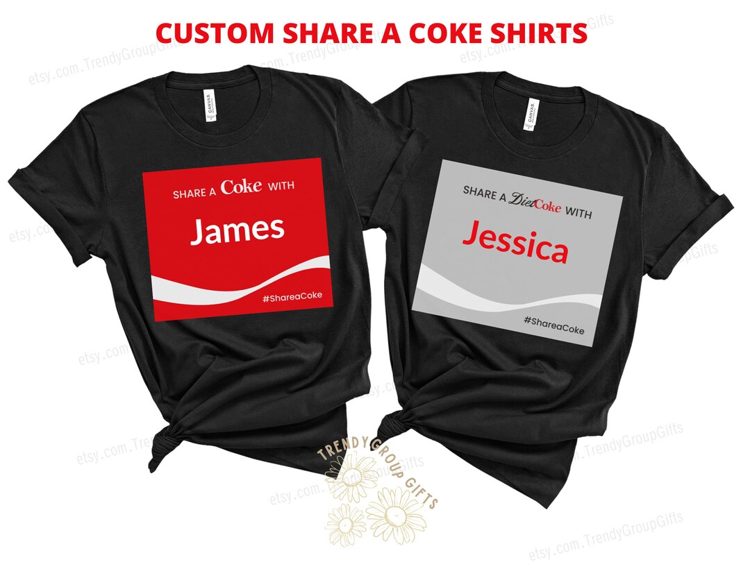 Custom Share a Coke Shirt Group Halloween Costumes Soda Beverage Group ...