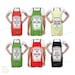 Condiment Apron Group Holiday Costume for Teacher Office Holiday ...