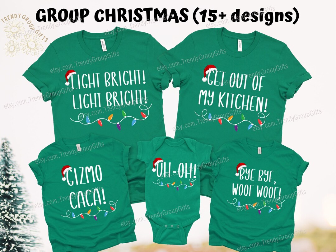 Gremlins Family Shirts Matching Christmas Gremlins Quotes Tshirts Funny ...