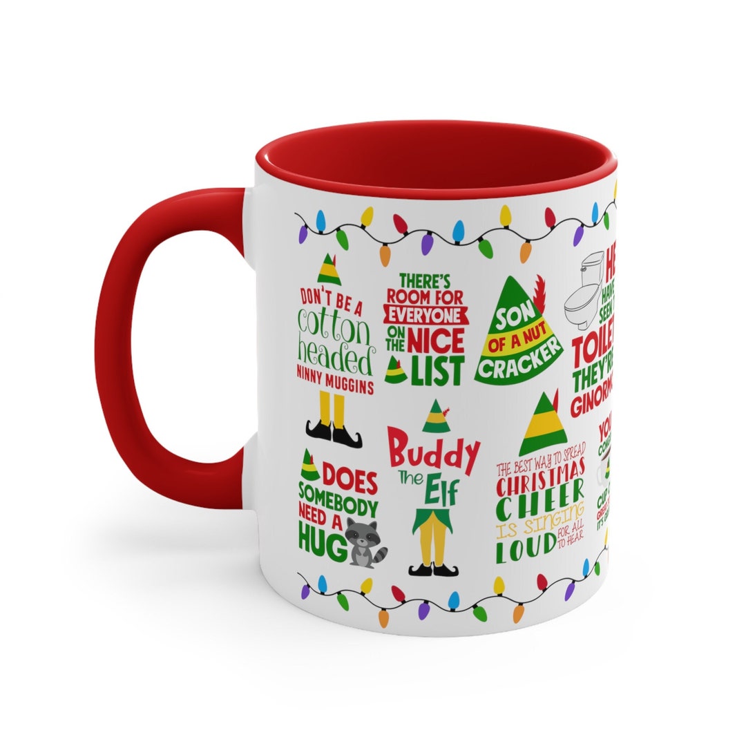 Buddy the Elf Mug Christmas Movie Mug Funny Elf Christmas Mug Unique ...
