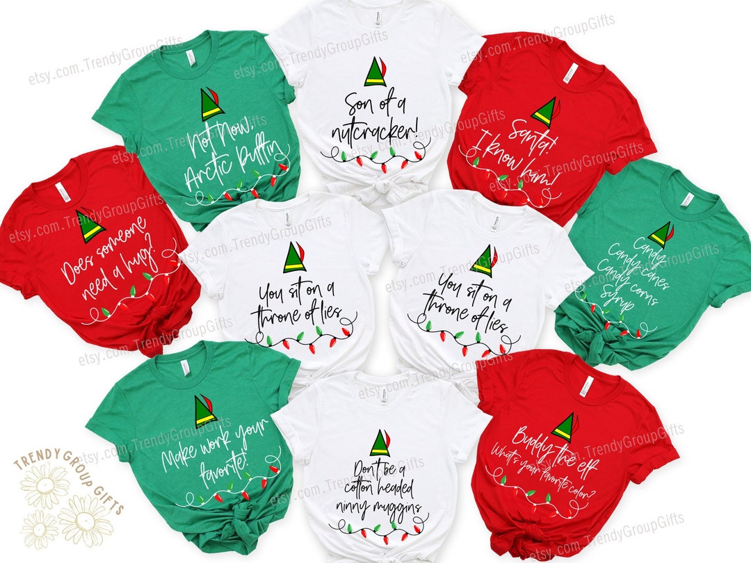 Family Elf Movie Quotes Shirts Buddy the Elf Christmas Movie Shirt ...