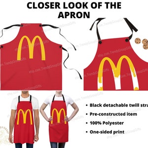 Fast Food Apron Group Halloween Costume Fast Food Logo Costume Youth ...