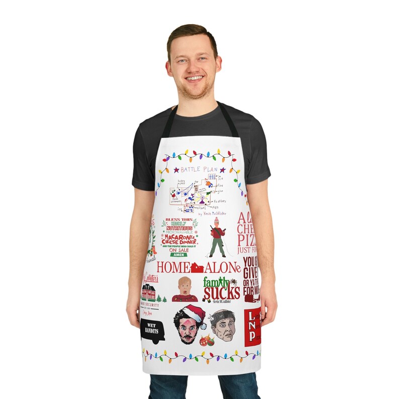 Home Alon Christmas Apron Funny Holiday Gift Kevin Kitchen Apron Funny ...