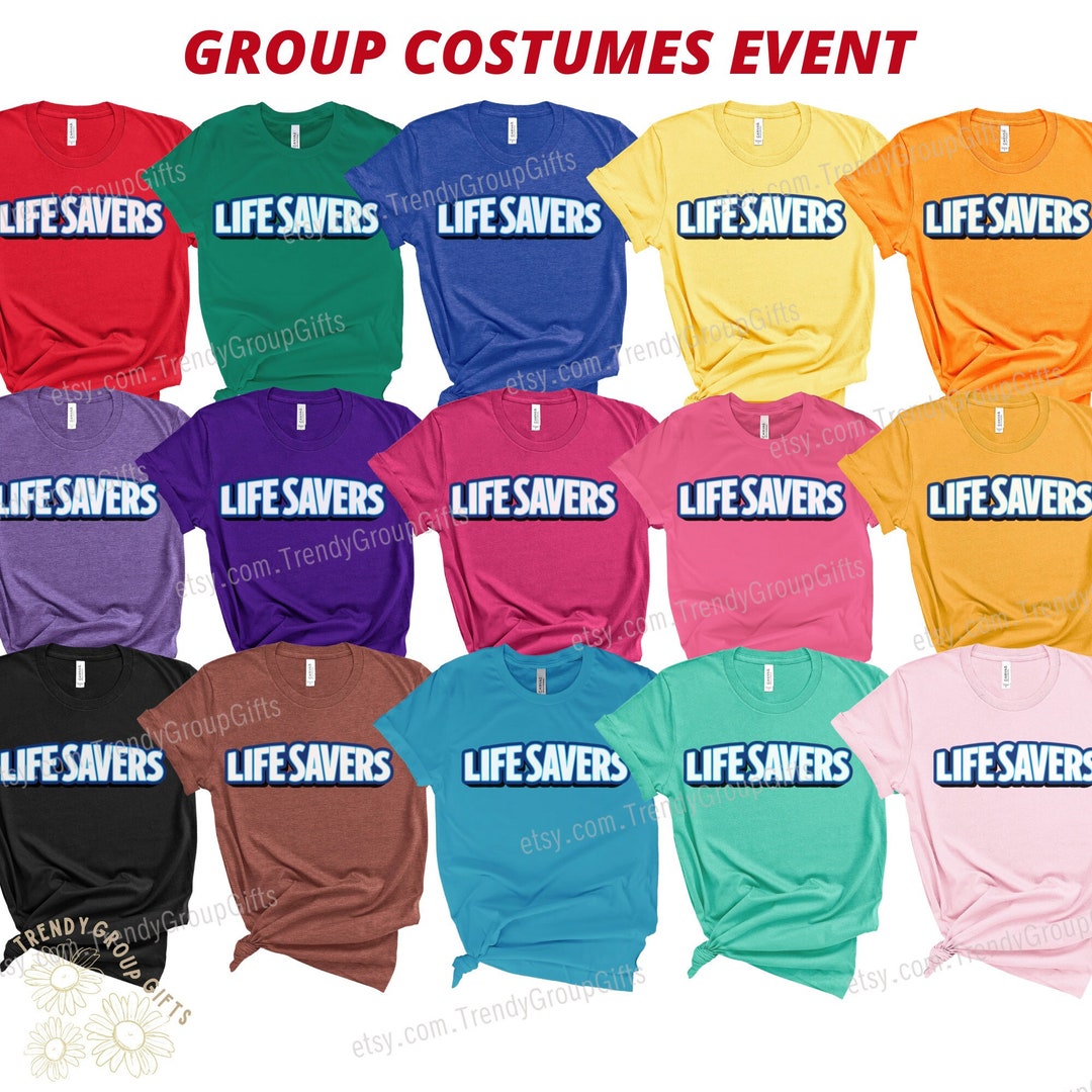 LIFESAVER Group Candy Shirt Group Holiday Costumes Large Group Teacher ...