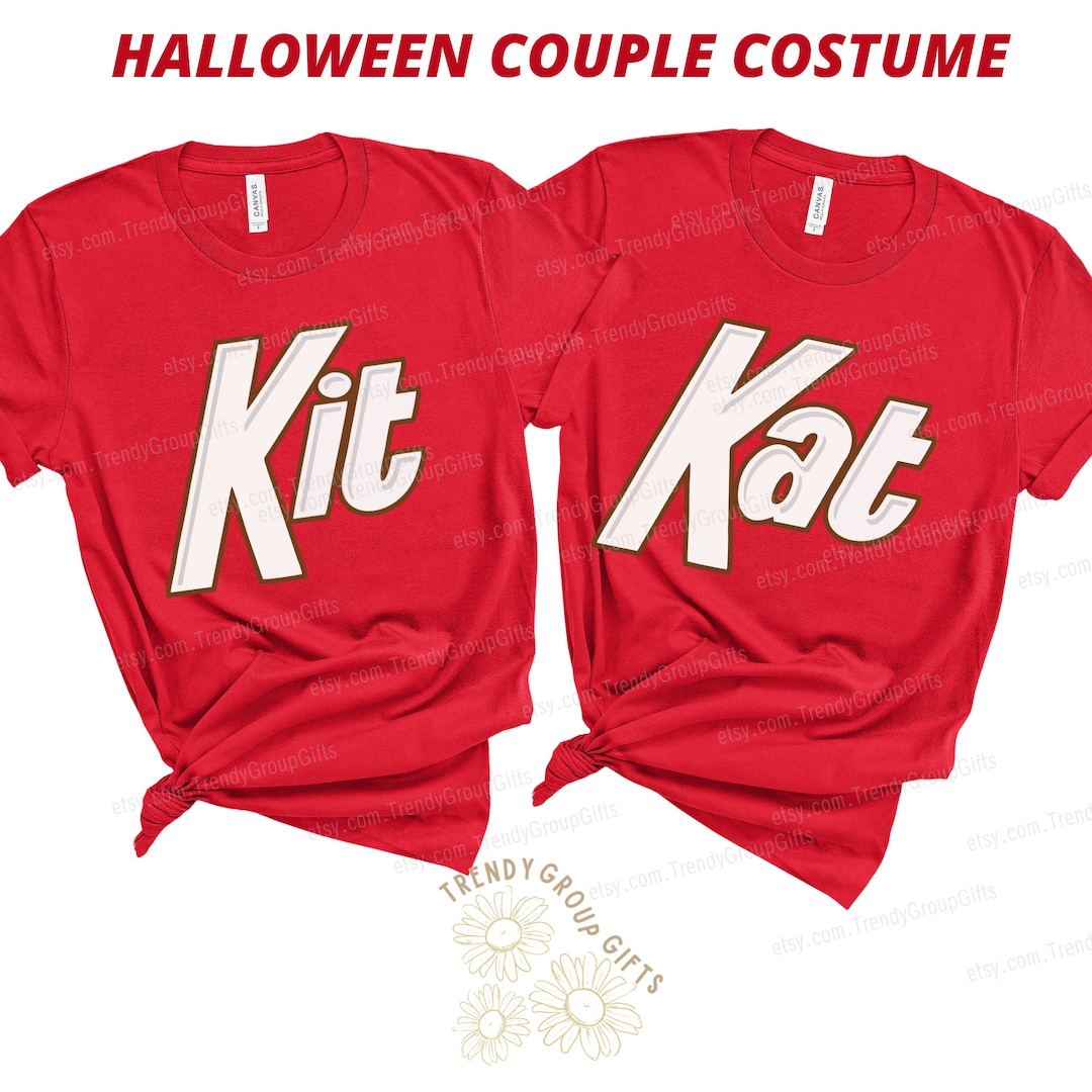 Kit and Kat Shirt Kitkat Couples Halloween Costume Best Friend Bff ...