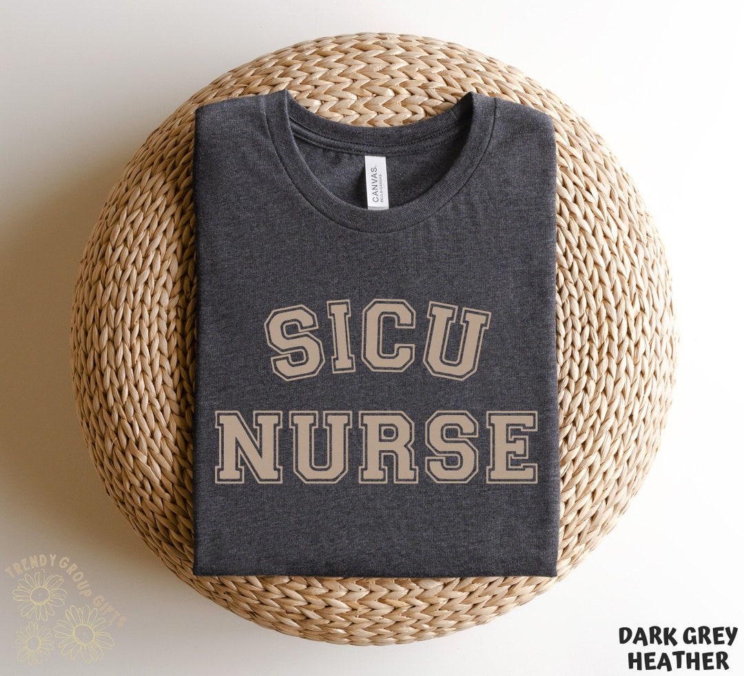 Retro Sicu Nurse Varsity Shirt Groovy Sicu Nurse Tee Sicu Nurse ...
