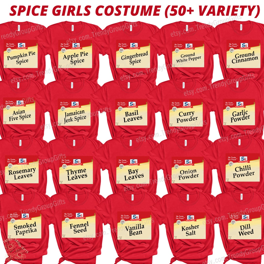 Spice Girls Group Shirts Spice Girls Costumes Group Spice Shirts Group ...