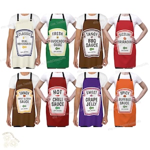 Condiment Apron Group Holiday Costume for Teacher Office Holiday ...