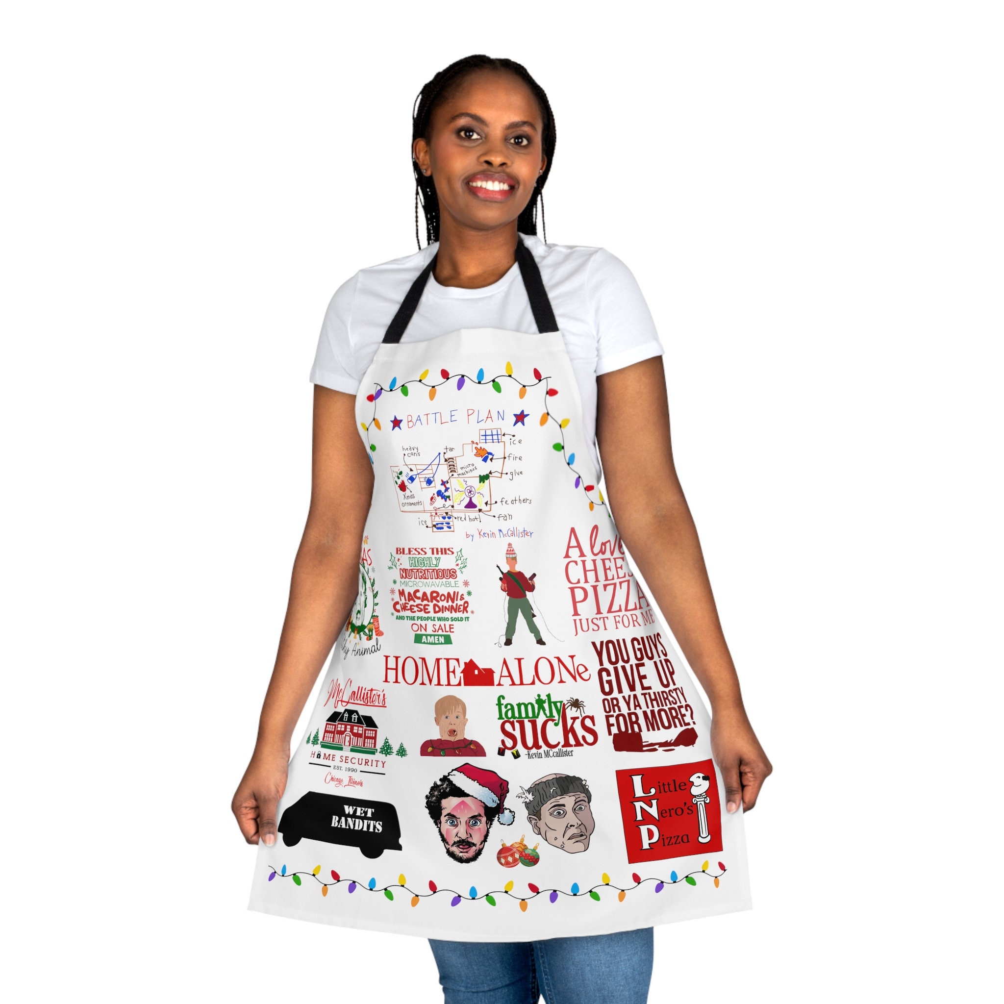 Home Alon Christmas Apron Funny Holiday Gift Kevin Kitchen Apron Funny ...
