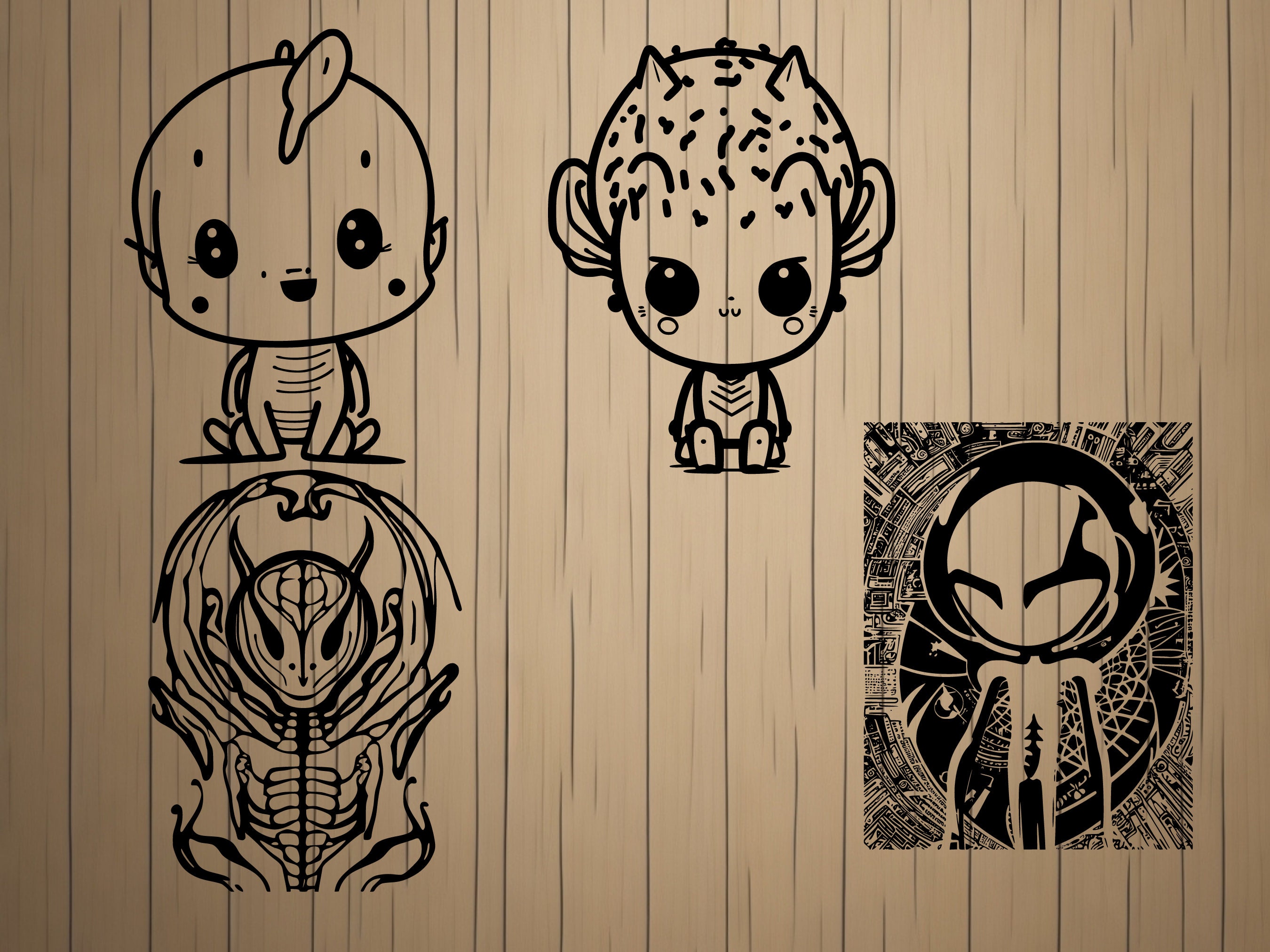 High-quality Alien SVG, PNG, Jpg Files - Unique Space-themed Vector Art ...